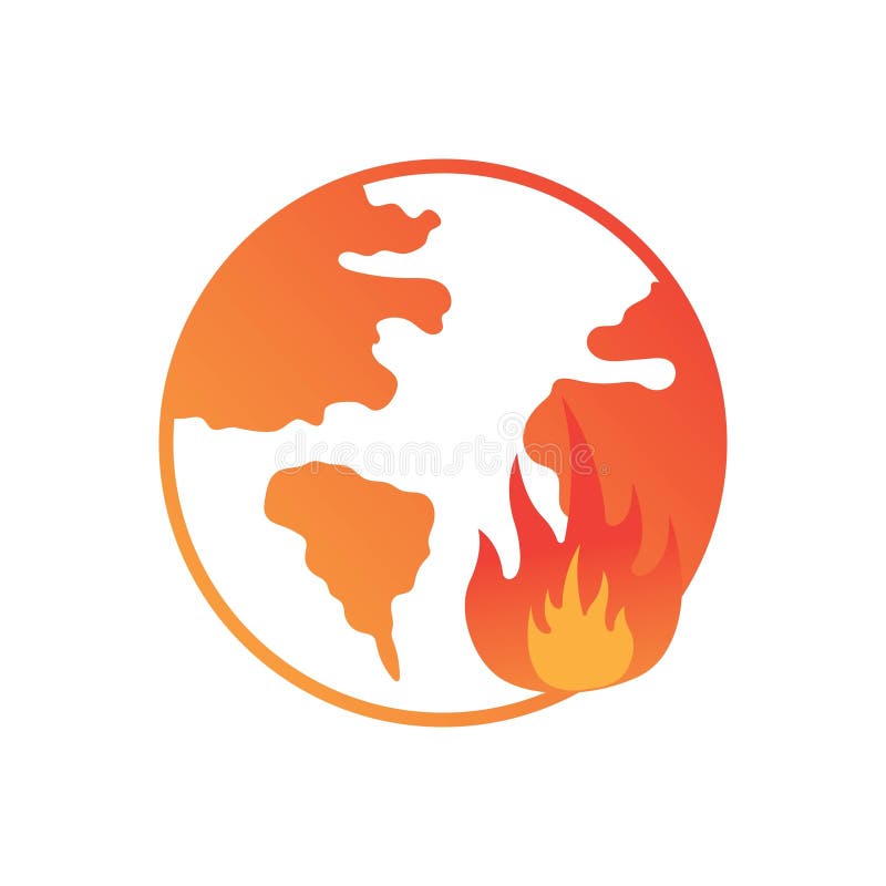 Global Warming Vector Logo Design Template Stock Illustration ...