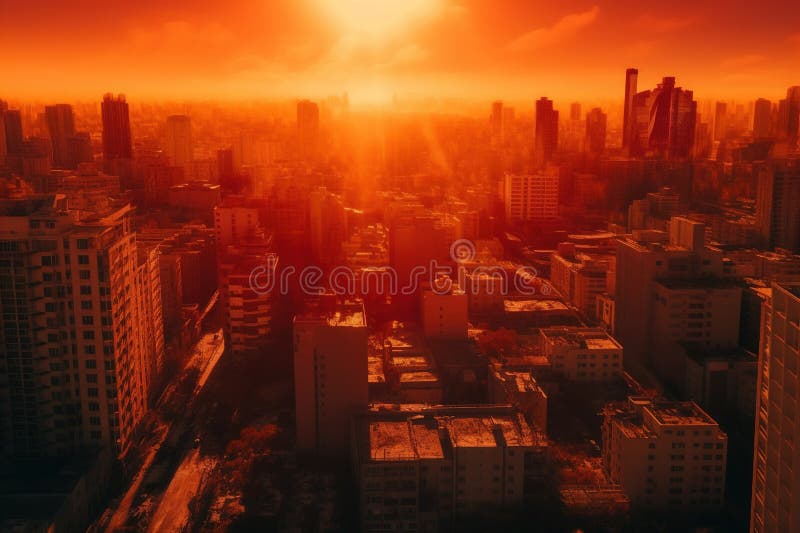 Global Warming of the Weather Climate. a Common Problem Stock ...