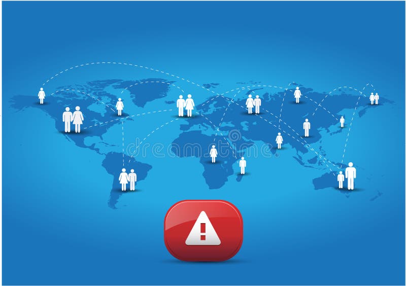 Global warning stock vector. Illustration of caution - 26563423