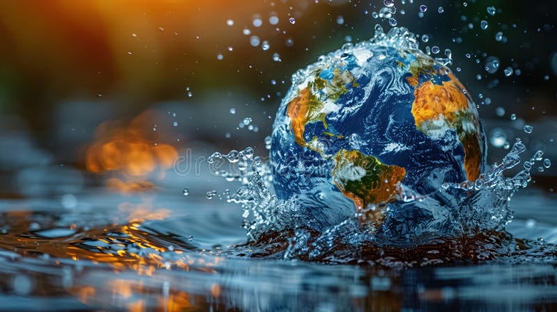 Global Water Awareness Concept. Interconnectedness of Water Resources ...