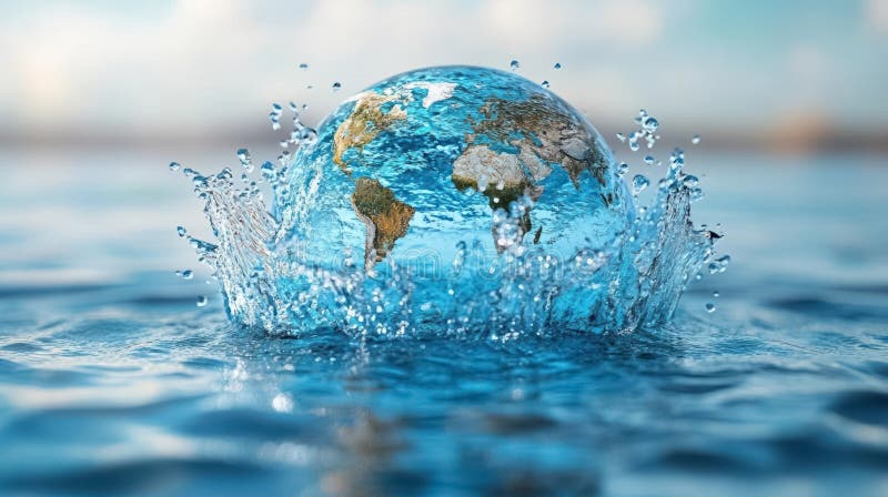 Global Water Awareness Concept. Interconnectedness of Water Resources ...