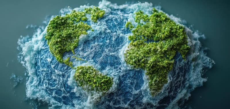 Global Water Awareness Concept. Interconnectedness of Water Resources ...