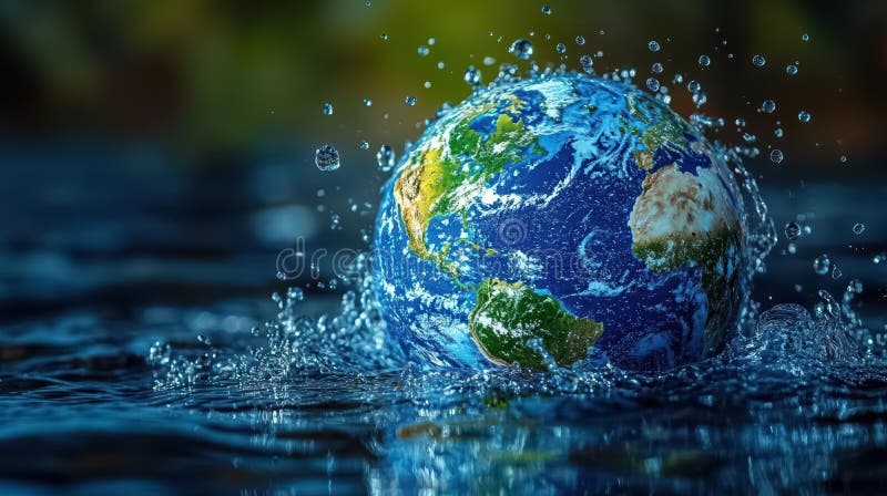 Global Water Awareness Concept. Interconnectedness of Water Resources ...