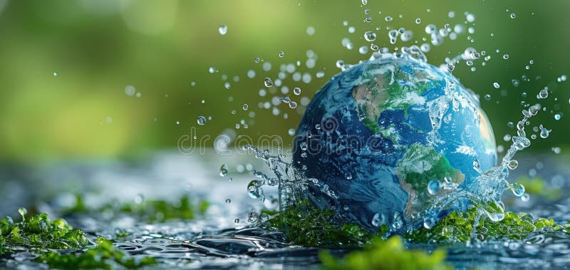 Global Water Awareness Concept. Interconnectedness of Water Resources ...