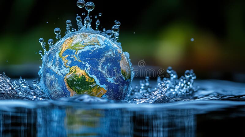 Global Water Awareness Concept. Interconnectedness of Water Resources ...
