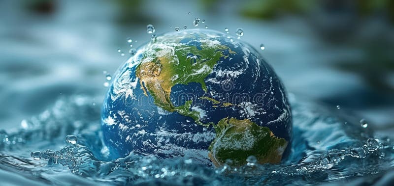 Global Water Awareness Concept. Interconnectedness of Water Resources ...
