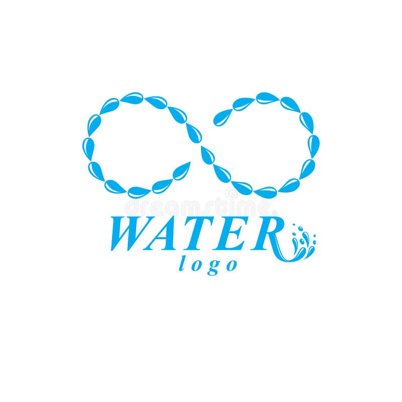 Global Water Circulation Vector Logo for Use As Marketing Design Symbol ...