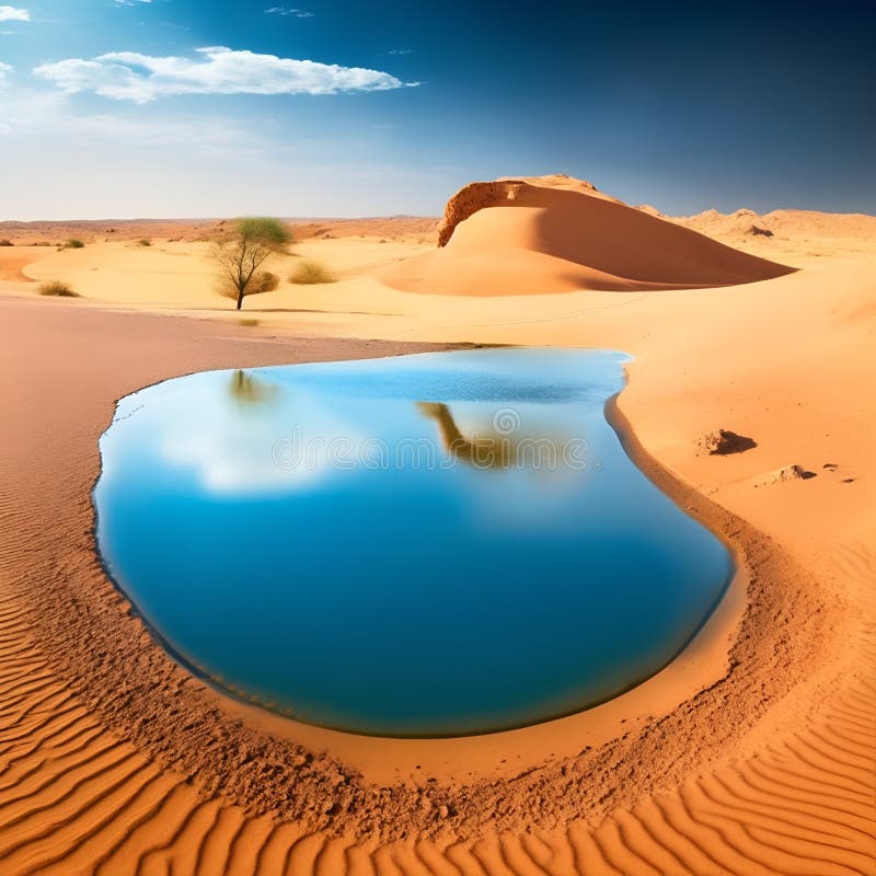 Global Water Problem in the World Desert Stock Illustration ...