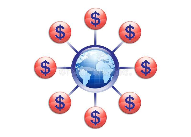 Global Wealth Distribution Illustration Stock Vector - Illustration of ...