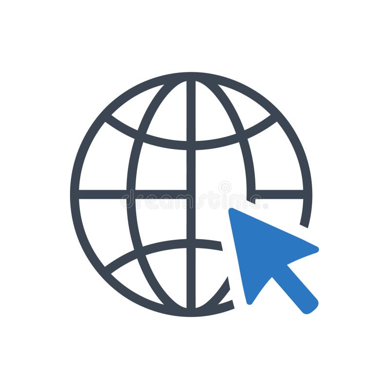Global Web Access Icon stock vector. Illustration of access - 350466521
