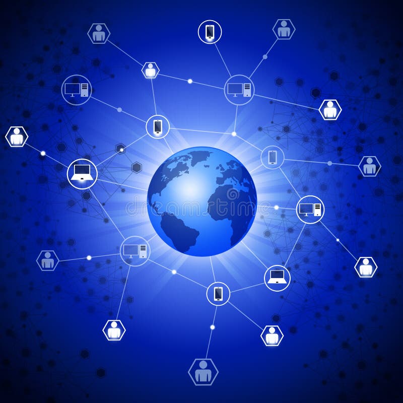 Global Web Connections stock illustration. Illustration of data - 34157587