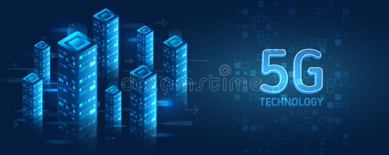 The Global Wireless Standard. Hi-tech Communication Illustration on a ...