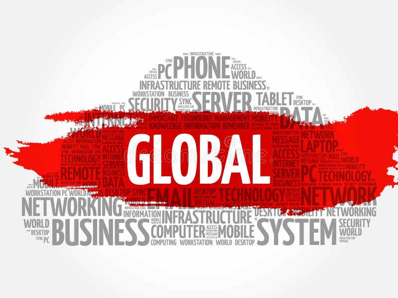 Global word cloud stock illustration. Illustration of social - 206453743