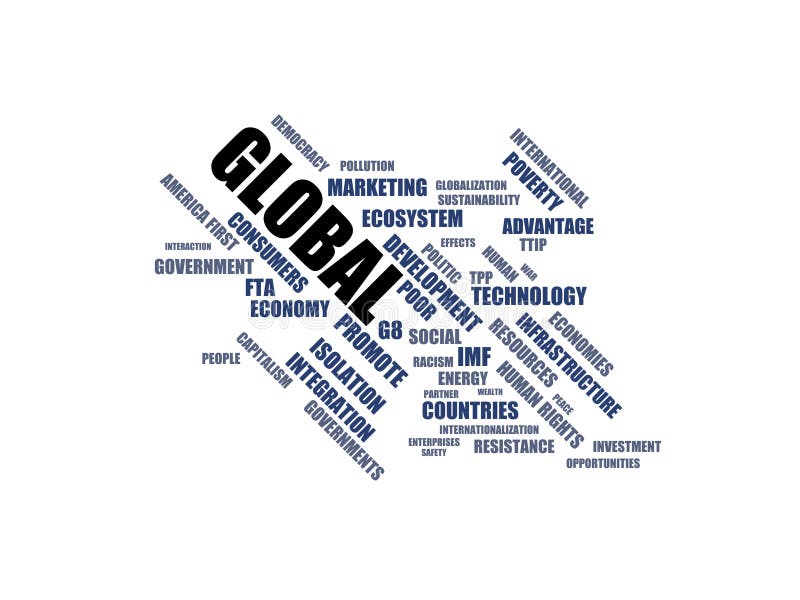 GLOBAL - Word Cloud Wordcloud - Terms from the Globalization, Economy ...