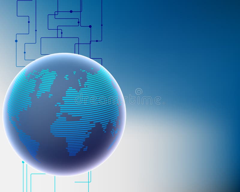 World Global Internet Network Connection Big Data Information Stock ...