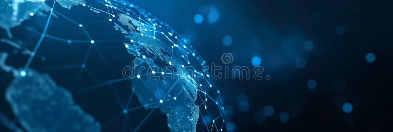 Global World Connection Network. Communication Technology Stock ...