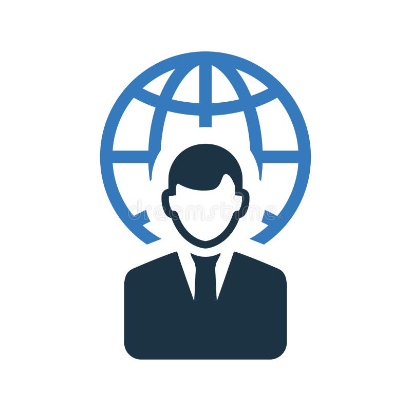 Manager Icon. Simple Editable Vector Design Isolated on a White ...