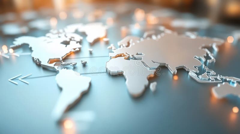 Blurry World Map, Abstract Background for Global Themes, Geography, and ...