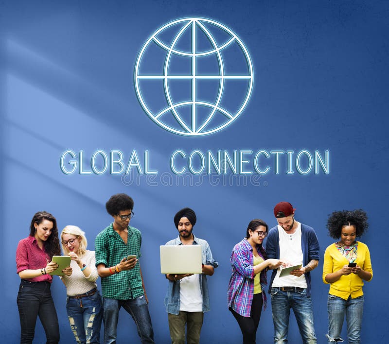 Global Worldwide Connection World International Concept Stock Photo ...