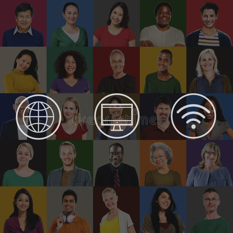 Global Worldwide Digital Modern Connection Concept Stock Illustration ...