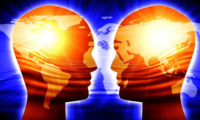 Globale mededeling stock illustratie. Illustration of anatomie - 4118281