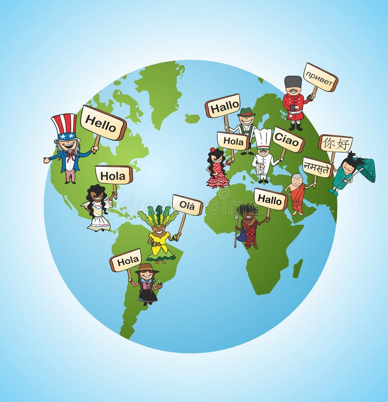 Globale Sprachen übersetzen Konzept Vektor Abbildung - Illustration von ...