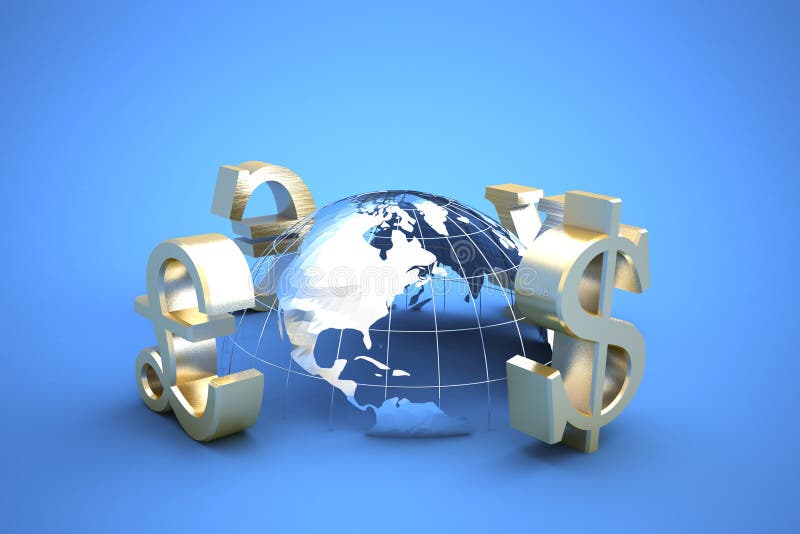 Dollarscheine Um Erdplaneten, Geldregelungswelt, Bargeldumlauf ...