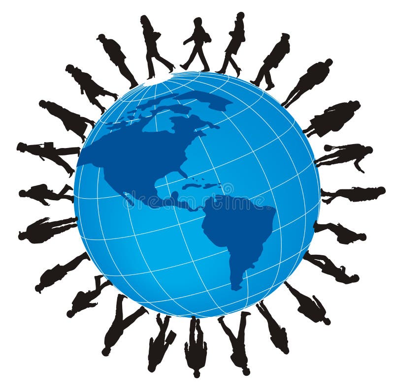 Globalisering stock illustratie. Illustration of mensen - 12825556