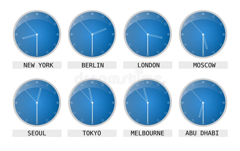World time zones stock illustration. Illustration of companies - 15815516