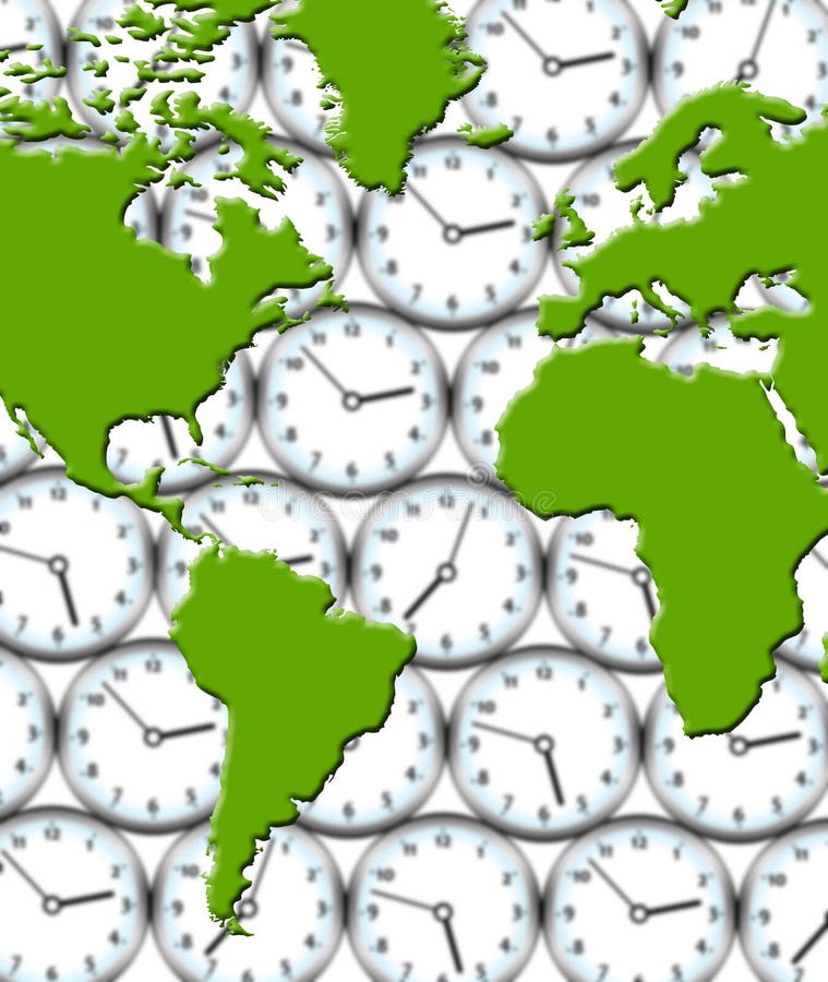 World time zones stock illustration. Illustration of companies - 15815516