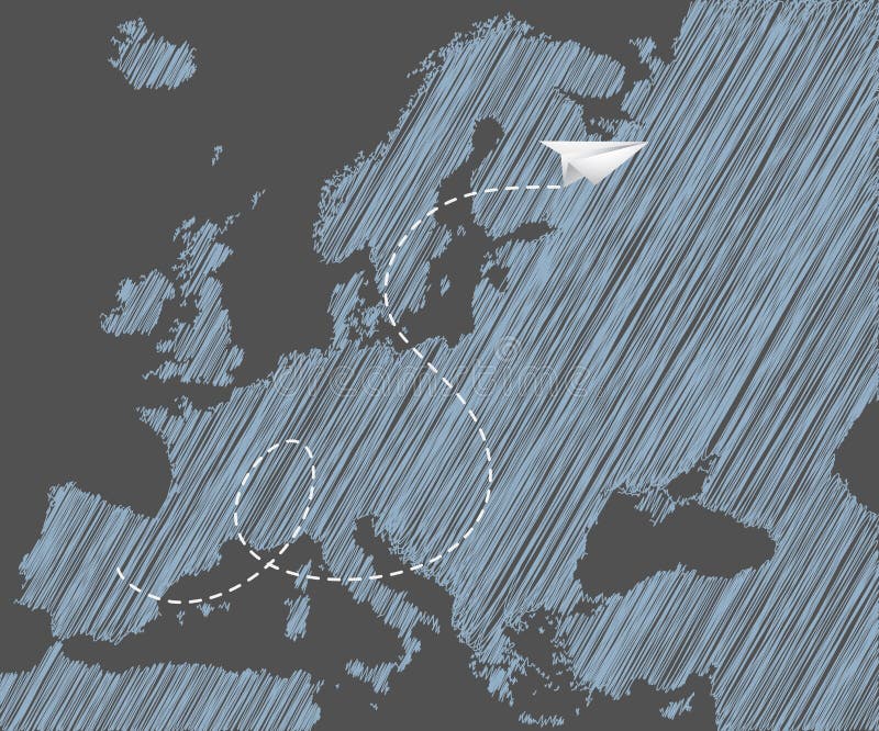 Globalization and Airline Concept Illustration Stock Vector ...