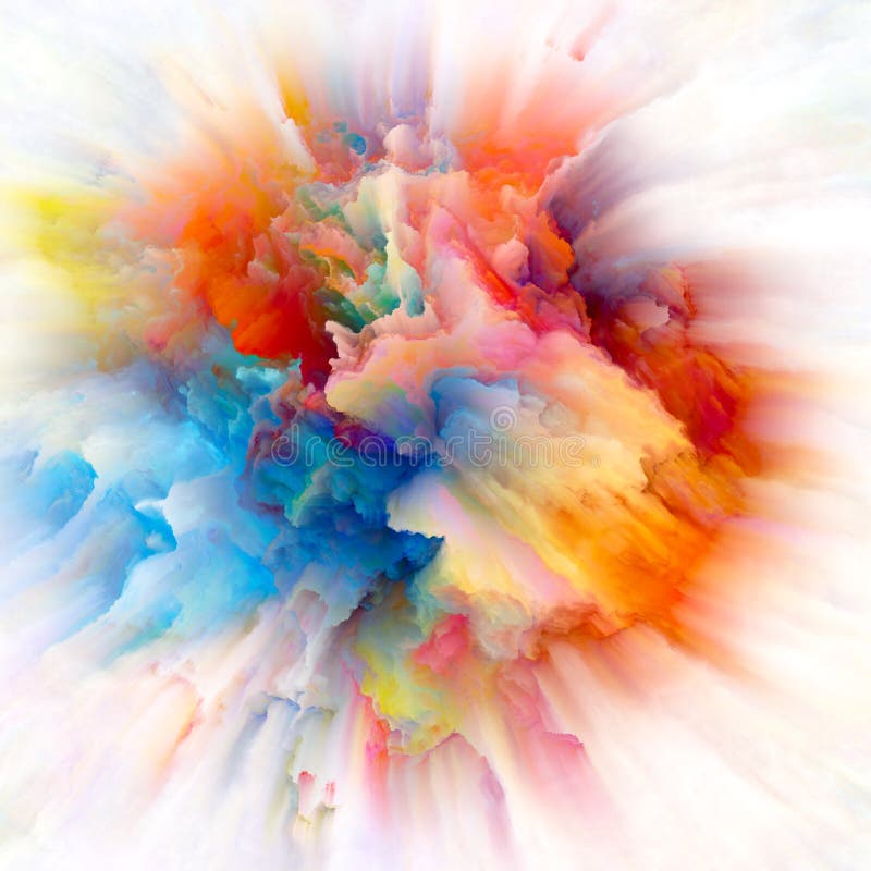Globalization of Colorful Paint Splash Explosion Stock Illustration ...