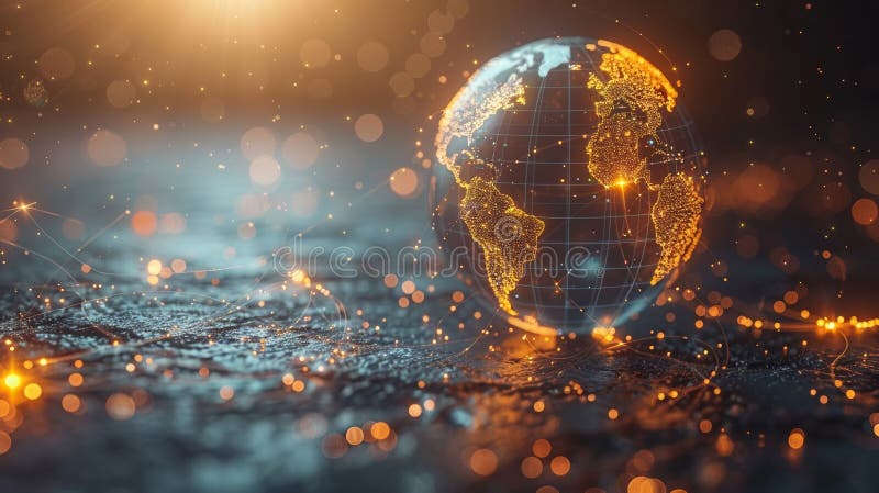 Globalization Concept. Business Network Concept Stock Photo - Image of ...