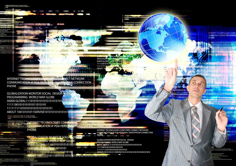 Globalization Connection Internet Technology. Stock Image - Image of ...