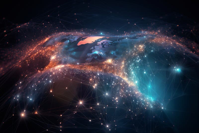 Globalization in Digital Information Network from Generative Ai Stock ...