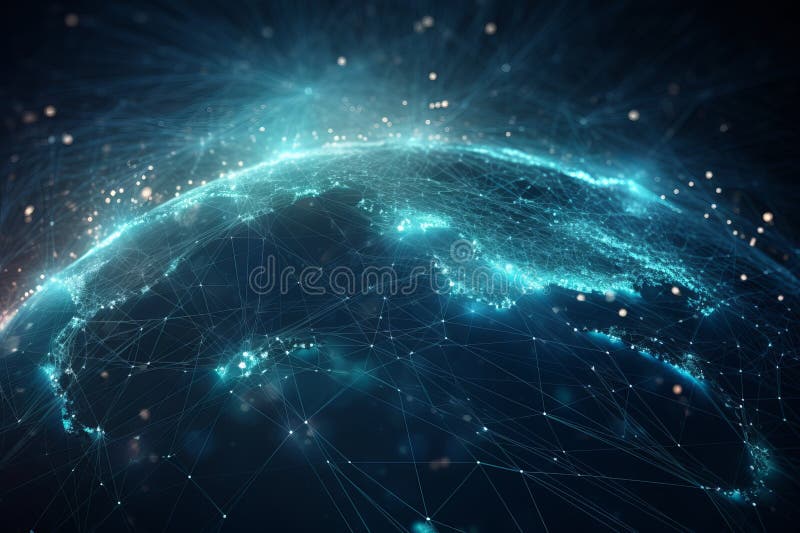 Globalization in Digital Information Network from Generative Ai Stock ...