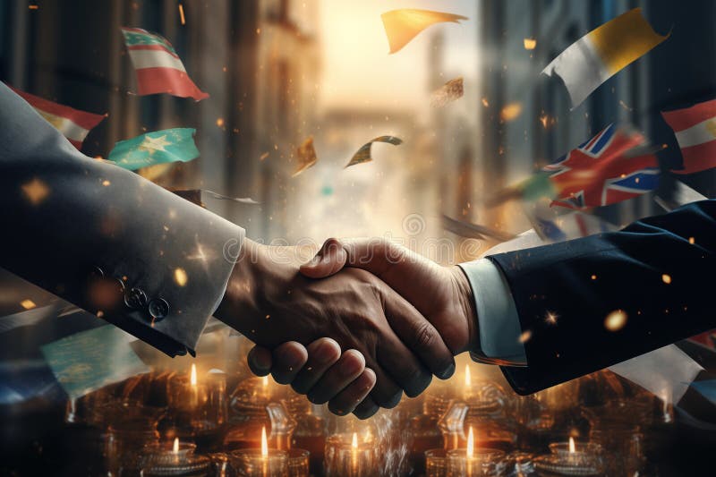 Globalization in imagery stock illustration. Illustration of ...