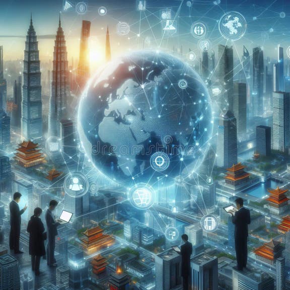 Globalization the Increasing Interconnectedness of Countries T Stock ...