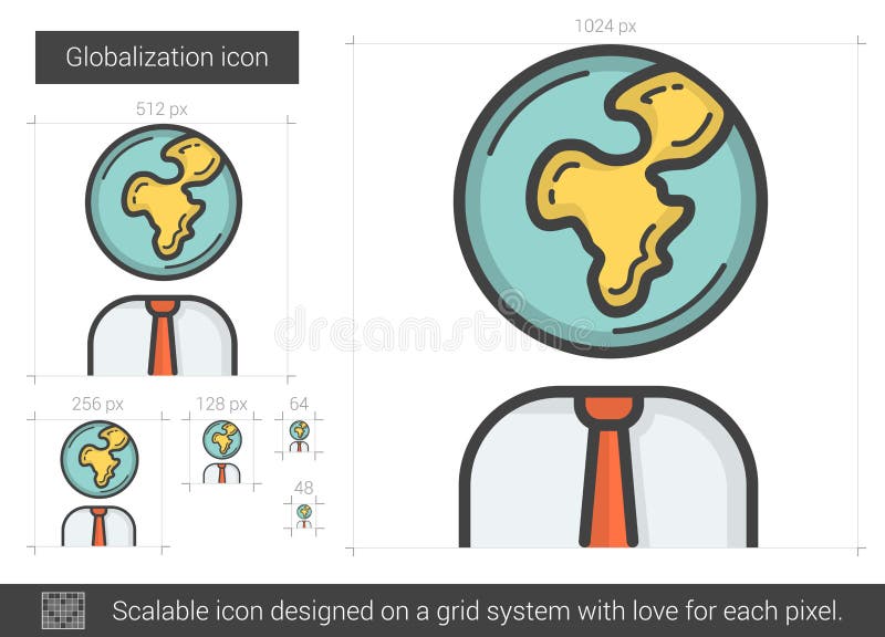 Globalization Infographic Concept, Simple Style Stock Vector ...