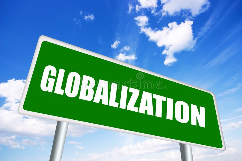 Globalization Wordcloud stock illustration. Illustration of ...