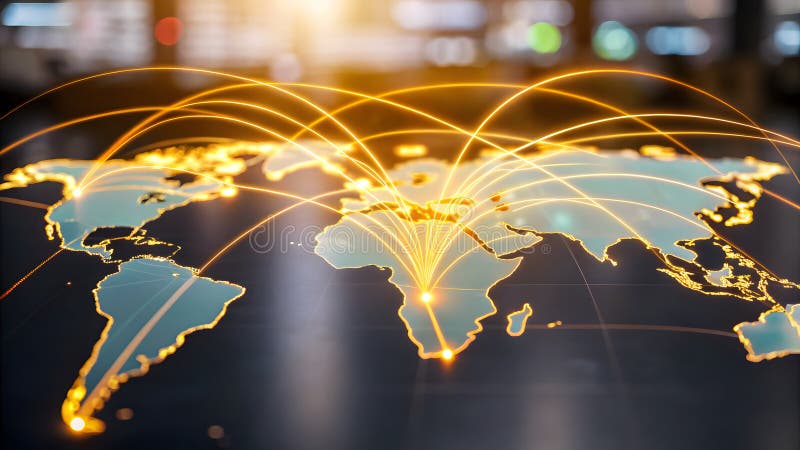 Globalization of trade stock vector. Illustration of sphere - 240874431