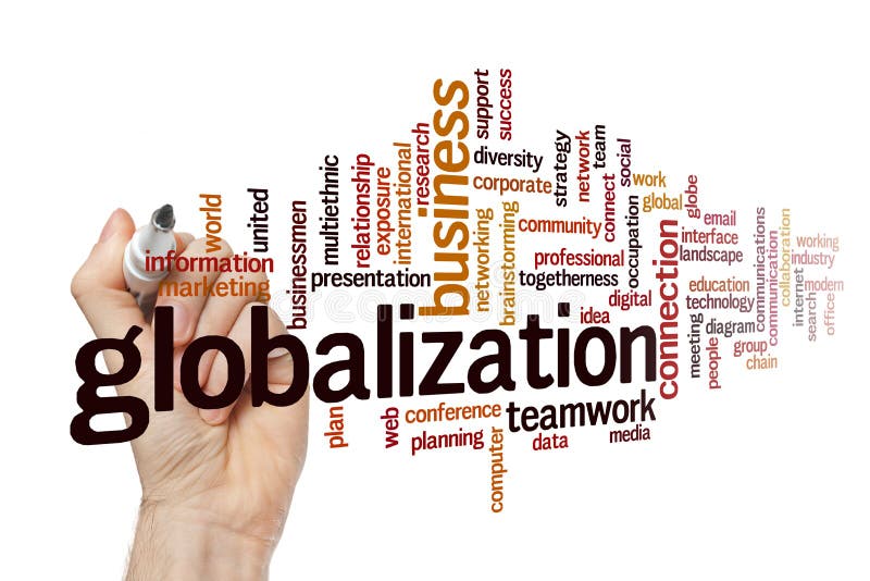 Globalization Word Cloud Concept Stock Illustration - Illustration of ...