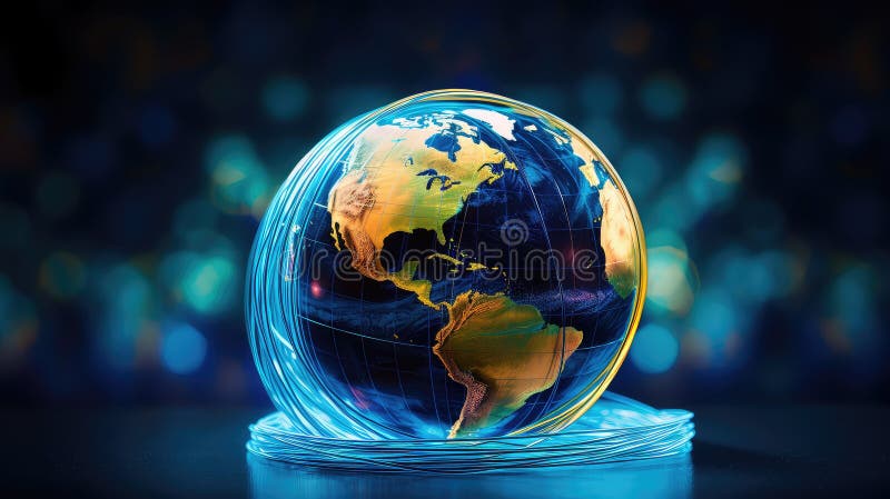 Globalization World Internet Background Stock Illustration ...