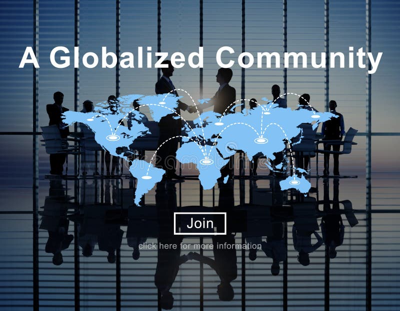 A Globalized Community Worldwide Connection Network Concept Stock Image ...