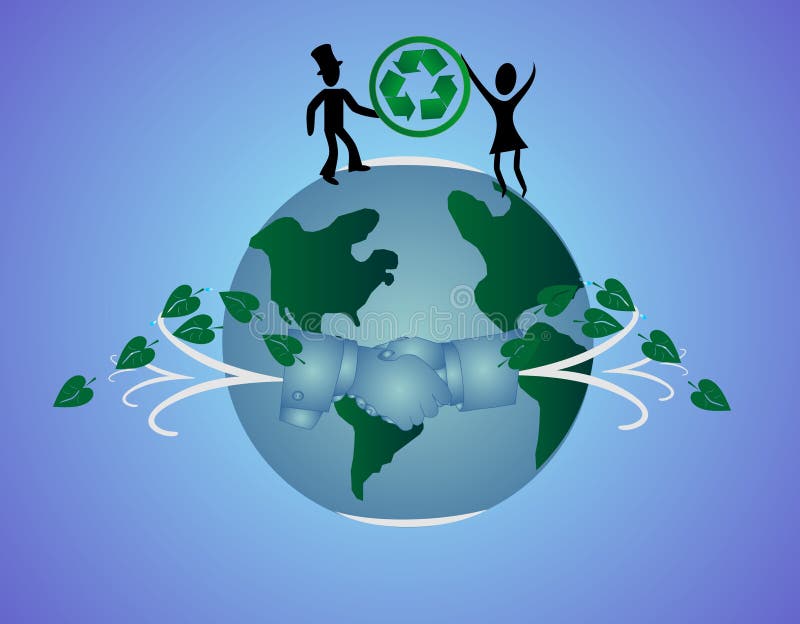 Globally Agreeing To a Better Earth... Stock Vector - Illustration of ...