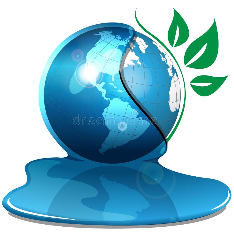 Eco concept planet - 2 stock vector. Illustration of communication ...