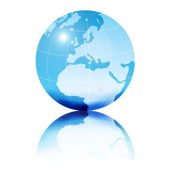 Globe stock vector. Illustration of grid, continents, worldwide - 4365868