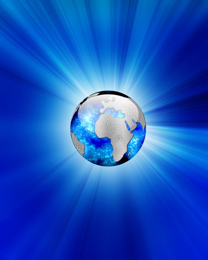 Exploding Earth stock illustration. Illustration of flaming - 16269889