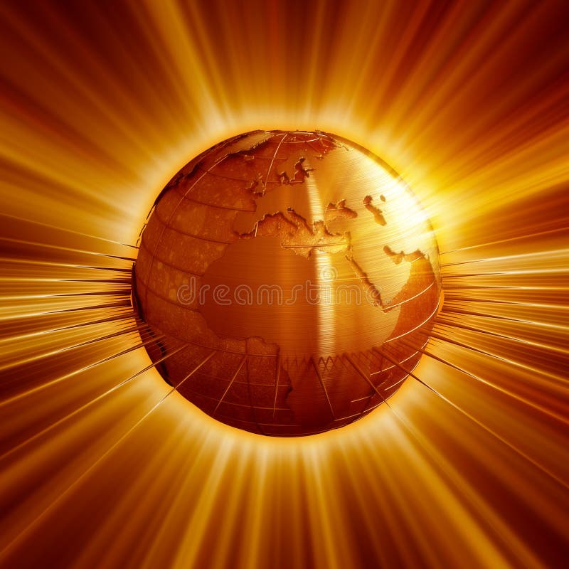 Exploding Earth globe stock illustration. Illustration of explode ...