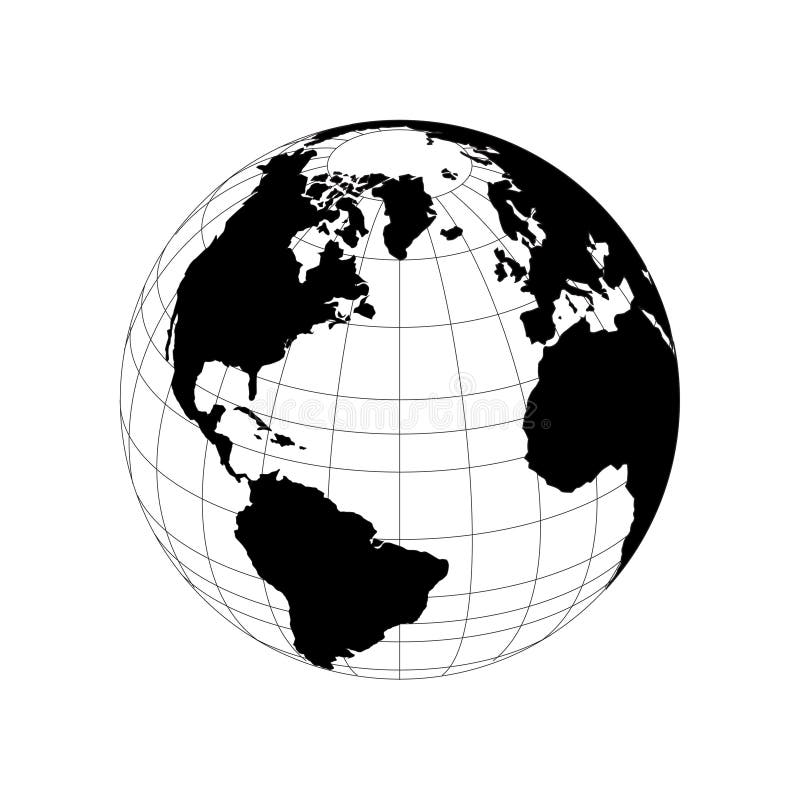 World globe map stock illustration. Illustration of world - 2270149